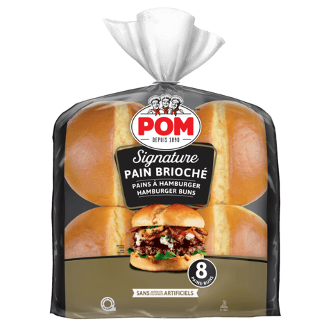 POM Signature Gold Hamburger Buns - Canadian Product